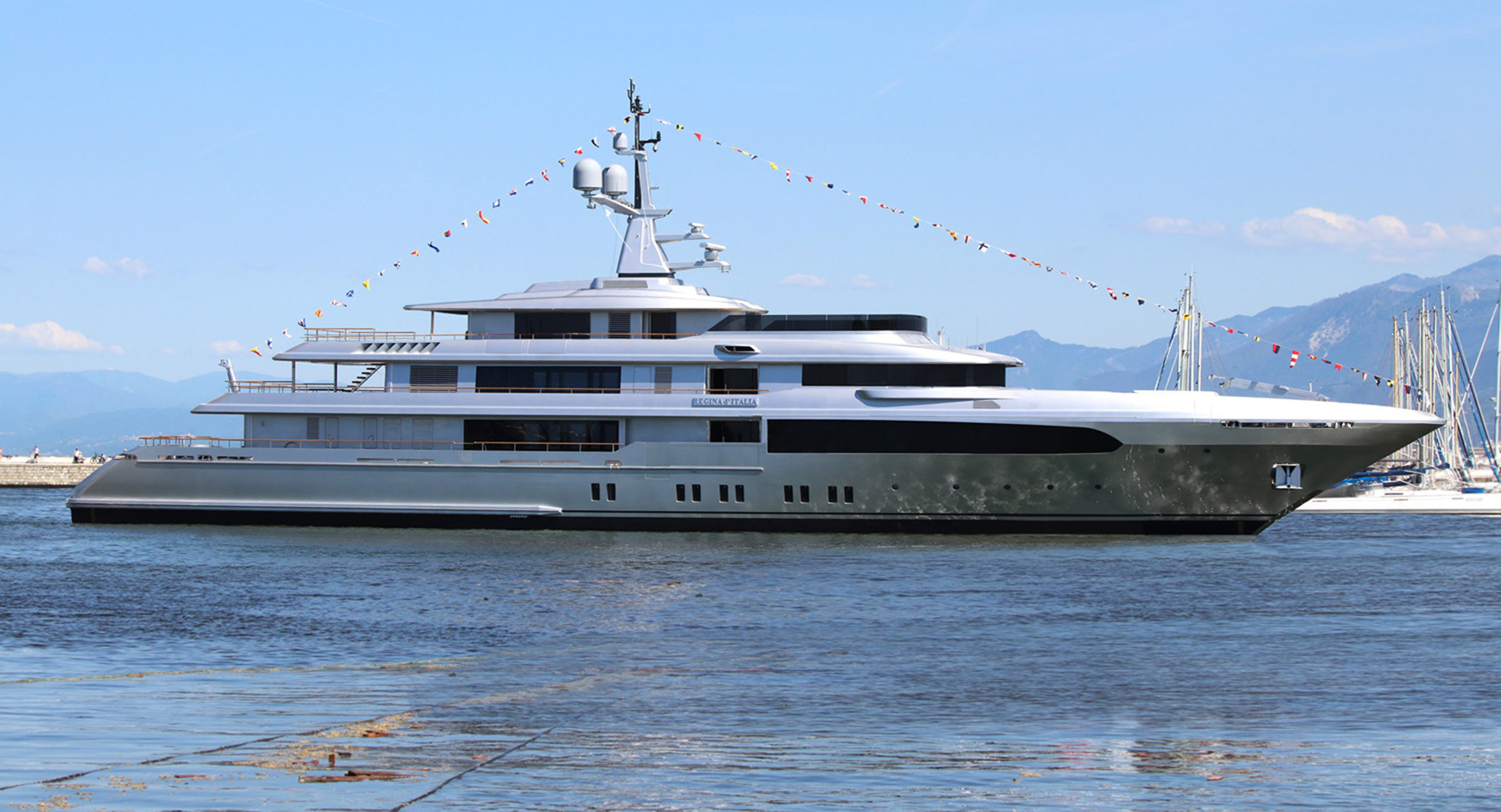 CODECASA 65 - Hull F74 - m.y. REGINA d'ITALIA - Launch Ceremony - Codecasa